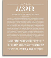Jasper (male) | Name Art Print – Name Stories