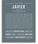 Javier | Name Art Print – Name Stories
