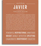 Javier | Name Art Print – Name Stories
