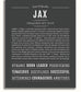 Jax | Name Art Print – Name Stories