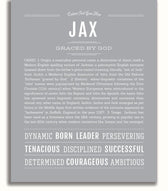 Jax | Name Art Print – Name Stories