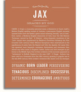 Jax | Name Art Print – Name Stories