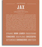 Jax | Name Art Print – Name Stories