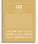 Jax | Name Art Print – Name Stories