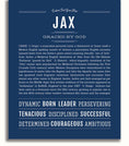 Jax | Name Art Print – Name Stories