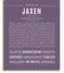 Jaxen Personalized Name Meaning Art Prints – Name Stories