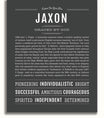 Jaxon | Name Art Print – Name Stories