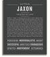 Jaxon Personalized Name Meaning Art Prints – Name Stories
