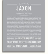 Jaxon | Name Art Print – Name Stories