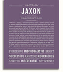 Jaxon | Name Art Print – Name Stories