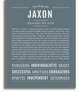 Jaxon | Name Art Print – Name Stories