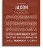 Jaxon Personalized Name Meaning Art Prints – Name Stories