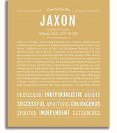 Jaxon | Name Art Print – Name Stories
