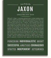Jaxon | Name Art Print – Name Stories