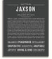 Jaxson | Name Art Print – Name Stories