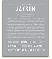 Jaxson | Name Art Print – Name Stories
