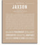 Jaxson | Name Art Print – Name Stories