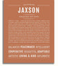Jaxson | Name Art Print – Name Stories
