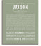 Jaxson | Name Art Print – Name Stories