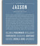 Jaxson Personalized Name Meaning Art Prints – Name Stories