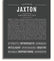 Jaxton | Name Art Print – Name Stories