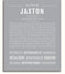 Jaxton | Name Art Print – Name Stories