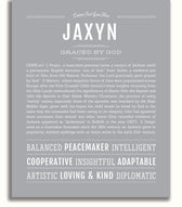 Jaxyn | Name Art Print – Name Stories
