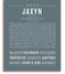Jaxyn Personalized Name Meaning Art Prints – Name Stories
