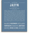 Jaxyn Personalized Name Meaning Art Prints – Name Stories
