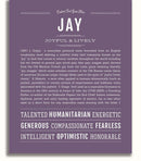 Jay | Name Art Print – Name Stories