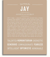 Jay | Name Art Print – Name Stories