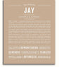 Jay | Name Art Print – Name Stories