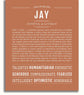 Jay Personalized Name Meaning Art Prints – Name Stories