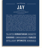 Jay | Name Art Print – Name Stories