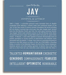 Jay | Name Art Print – Name Stories