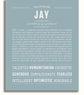 Jay | Name Art Print – Name Stories