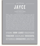 Jayce | Name Art Print – Name Stories