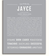 Jayce | Name Art Print – Name Stories