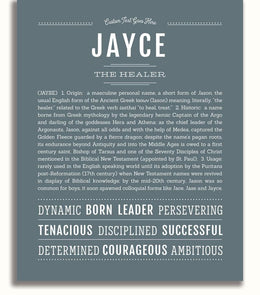 Jayce | Name Art Print – Name Stories