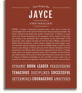 Jayce | Name Art Print – Name Stories