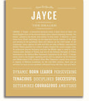 Jayce | Name Art Print – Name Stories