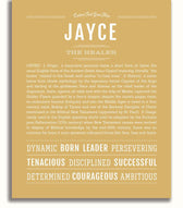 Jayce | Name Art Print – Name Stories