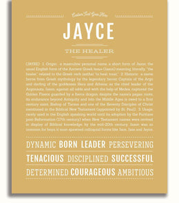 Jayce | Name Art Print – Name Stories