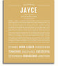 Jayce | Name Art Print – Name Stories