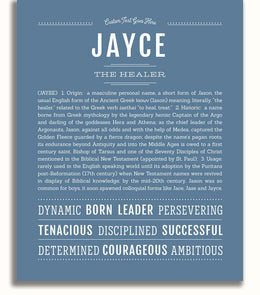 Jayce | Name Art Print – Name Stories
