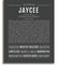 Jaycee | Name Art Print – Name Stories