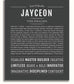 Jayceon Personalized Name Meaning Art Prints – Name Stories