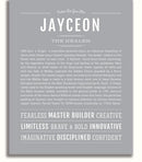 Jayceon | Name Art Print – Name Stories