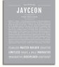 Jayceon | Name Art Print – Name Stories
