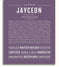 Jayceon | Name Art Print – Name Stories